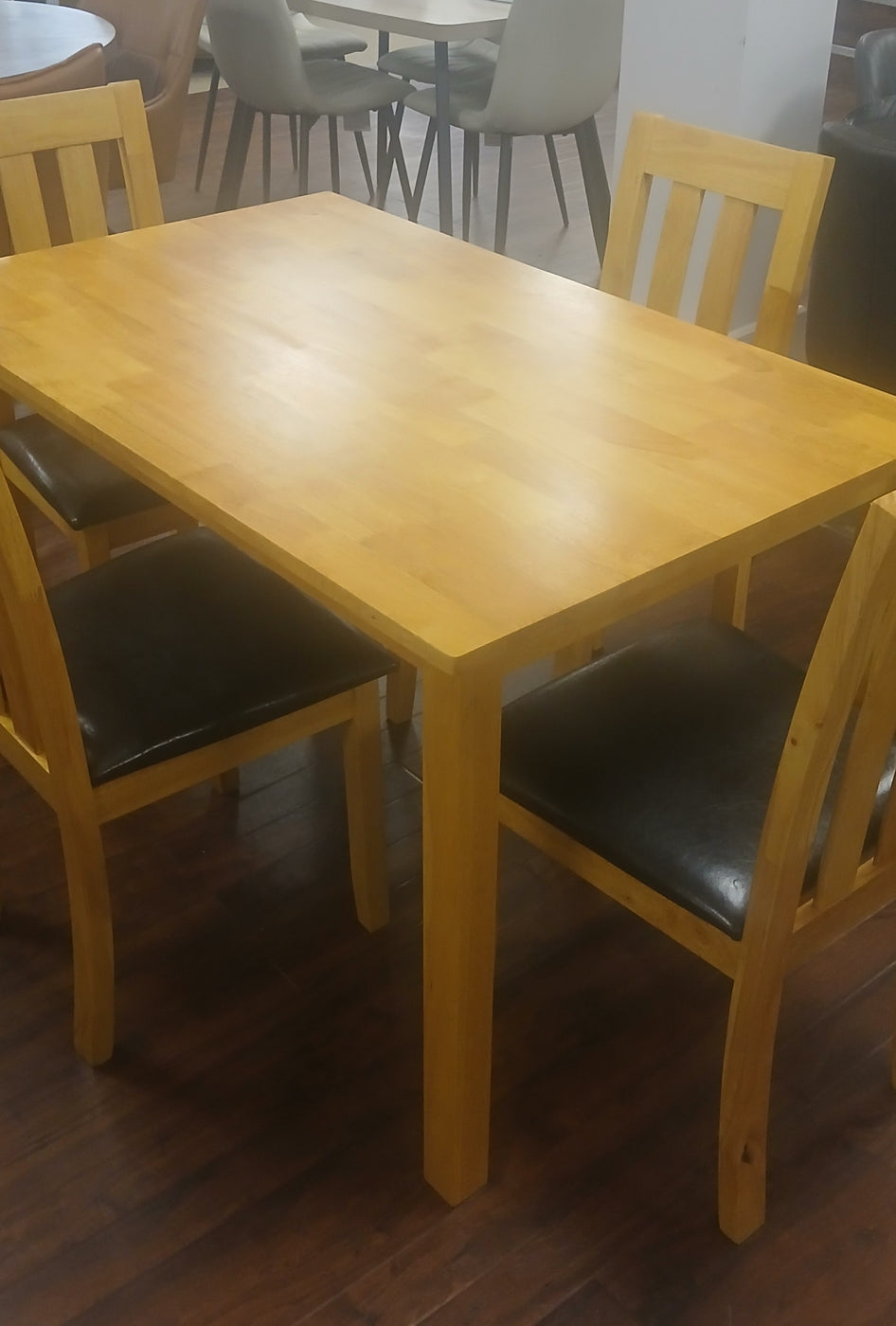 Annecy Rectangel Dining Table With 4 Chairs — Flowerhill Furniture