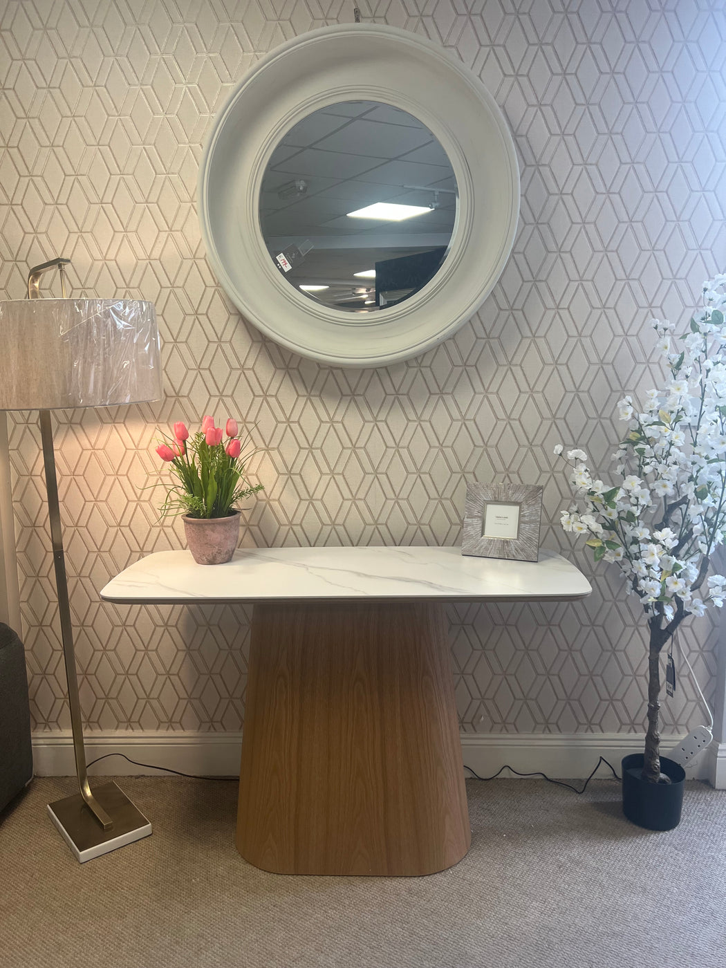 Ceramic Top Console Table | Athena — Flowerhill Furniture